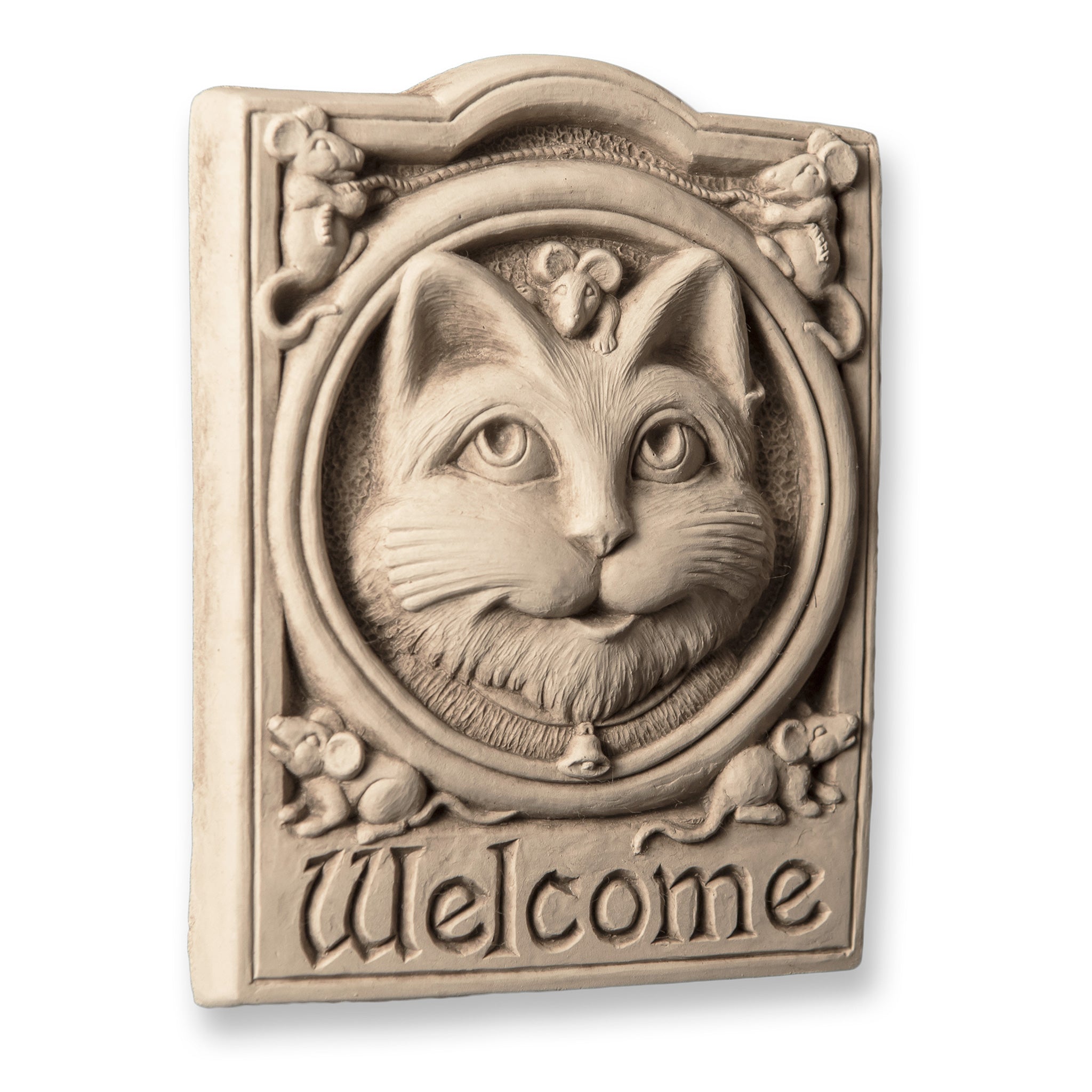Welcome Cat Plaque – Carruth Studio