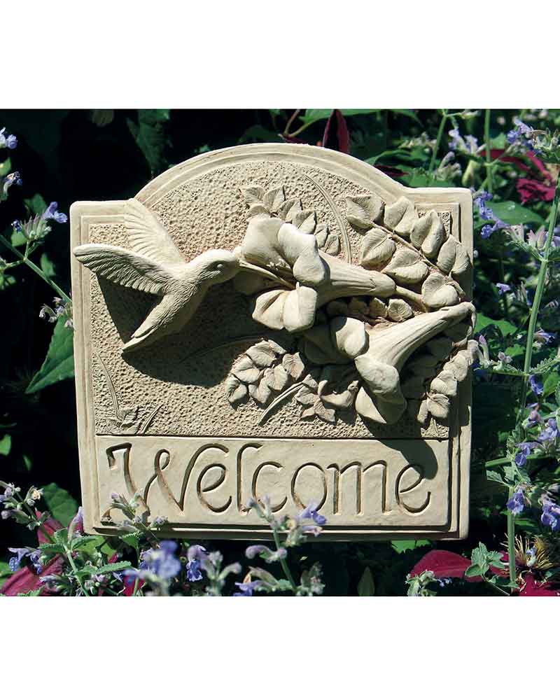 Hummingbird Welcome Plaque – Carruth Studio